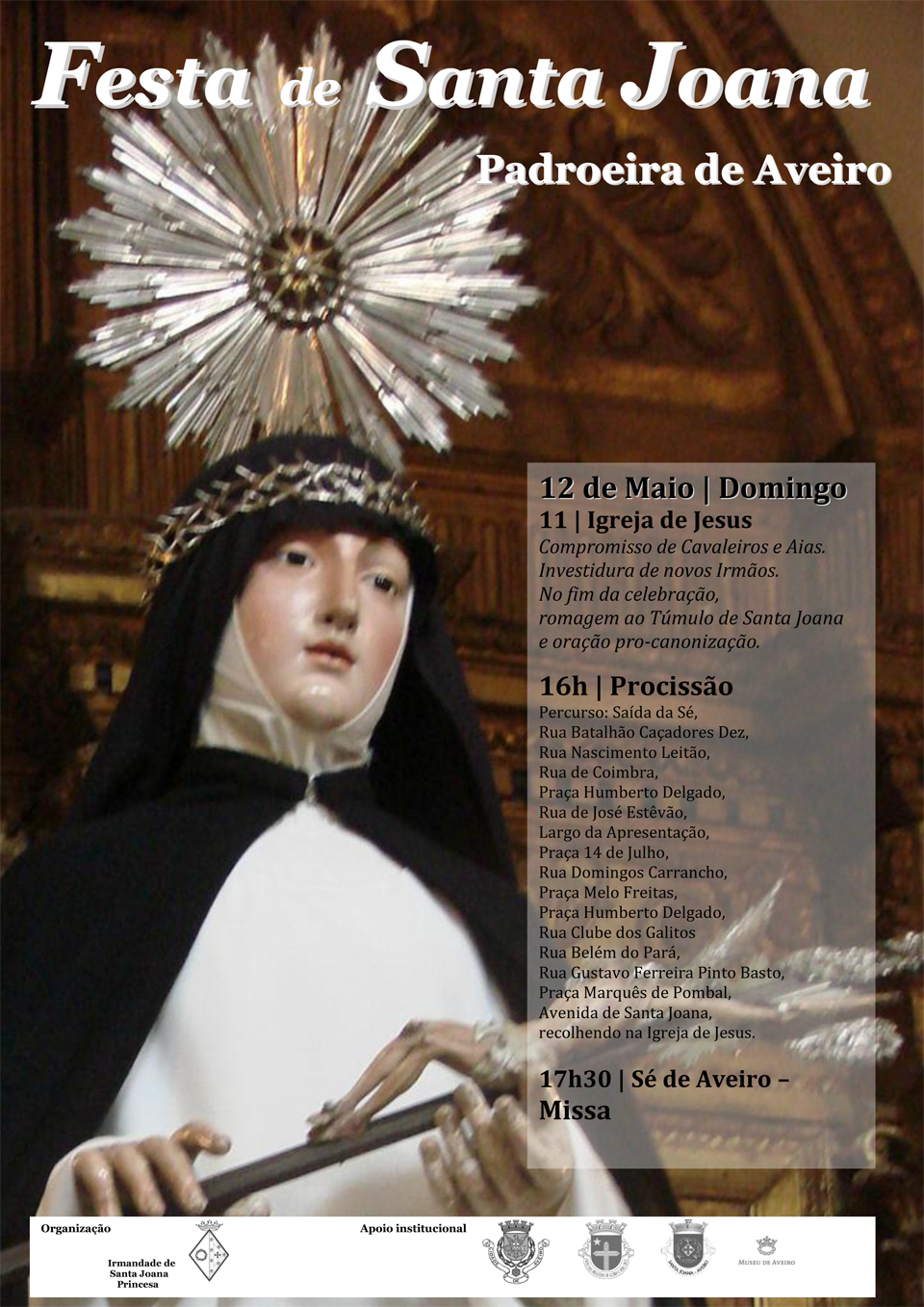 Dia de Santa Joana | Paróquia da Glória - Aveiro